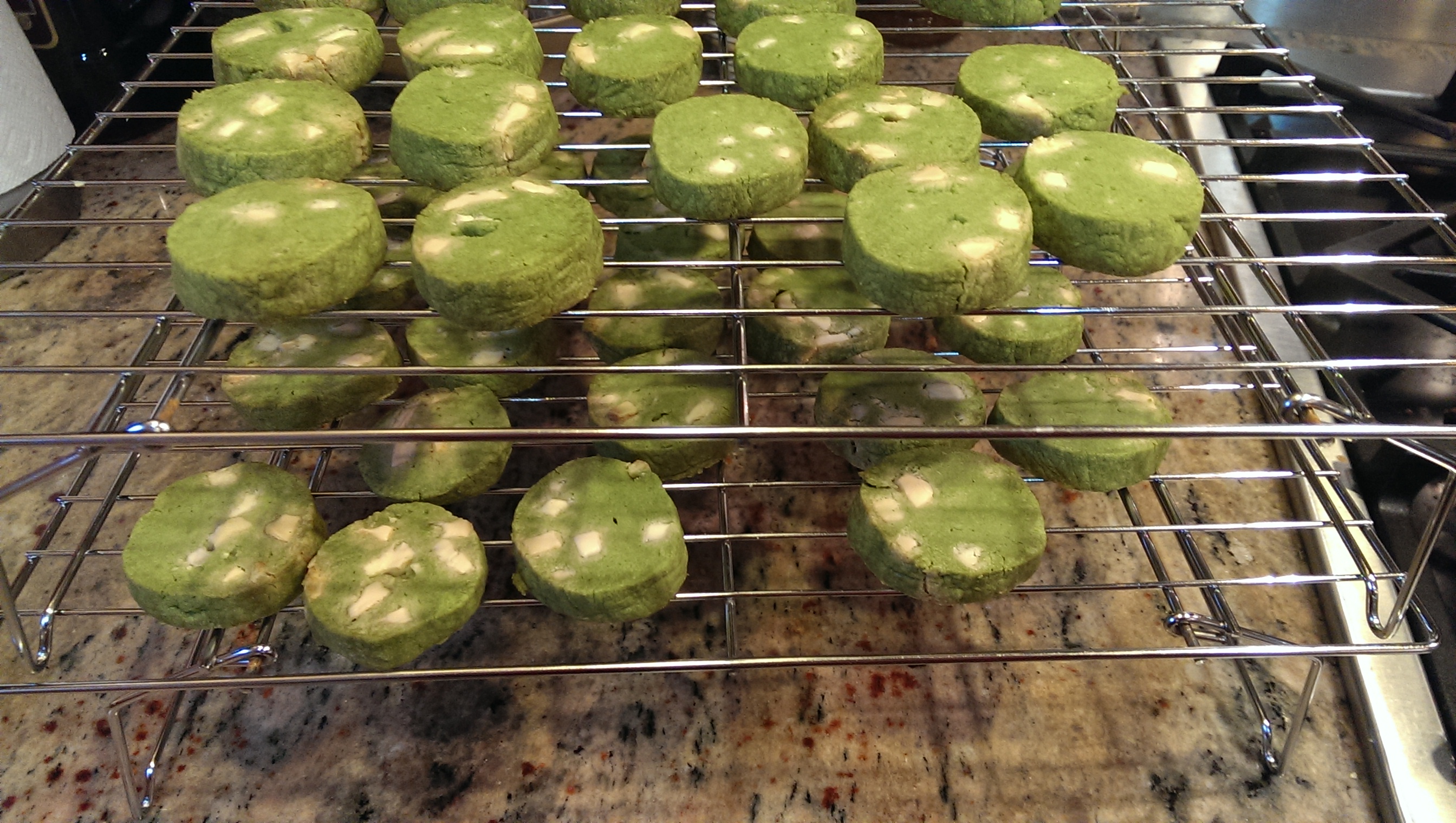 Green Tea and White Chocolate Chunk Cookies - Chefs Last Diet
